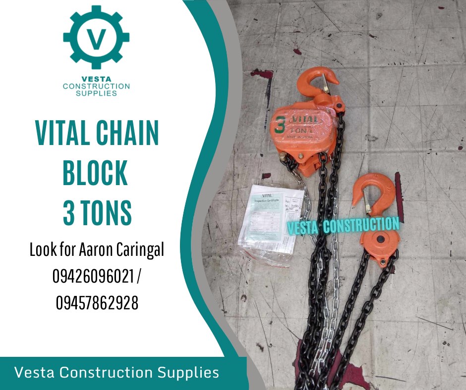 vital Chain block 3 tonner, Commercial & Industrial, Construction Tools ...