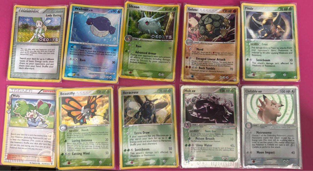 20s Pokemon Card ( Clefable Ex | Muk Ex | Heracross | Beautifly ...