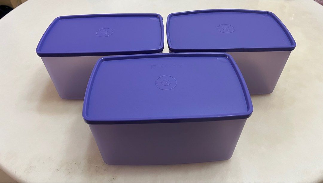 3 pieces Tupperware large food safe food storage containers / Boxes (1 ...