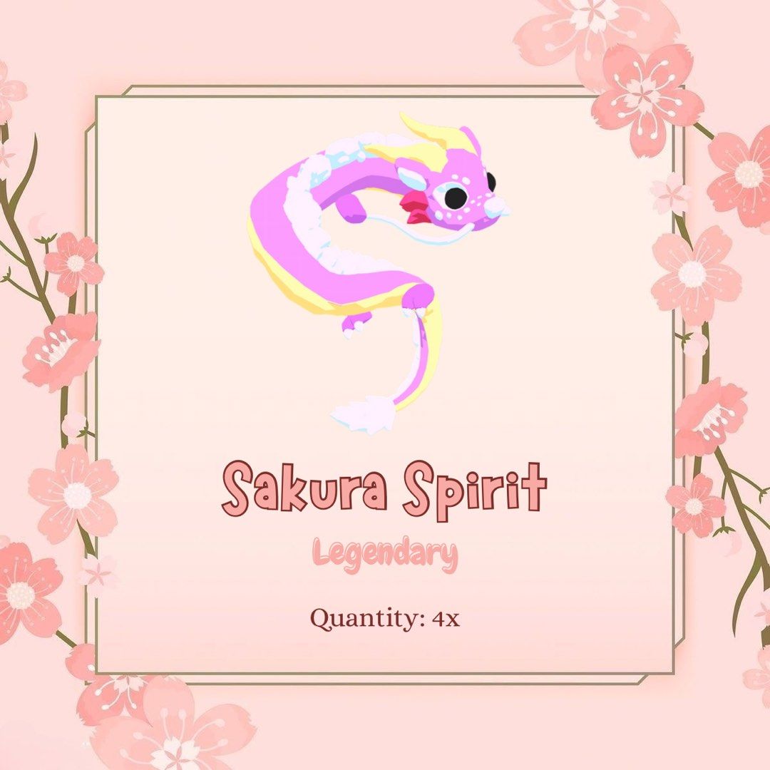 Sakura Spirit (Adopt Me 🔹 Roblox), Video Gaming, Gaming Accessories, In ...