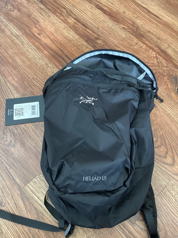 BNWT ARC'TERYX HELIAD 15L BACKPACK (BLK), Men's Fashion, Bags ...