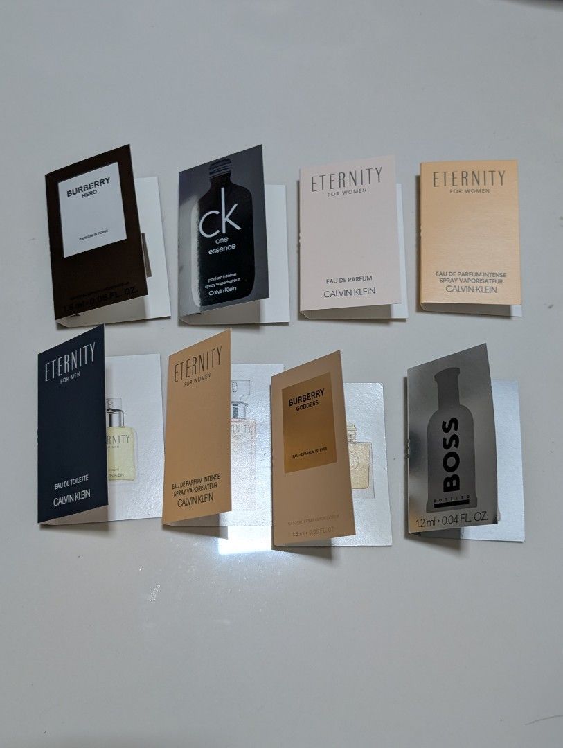 Burberry Perfume Fragrance Testers CK One Essence Calvin Klein Eternity ...