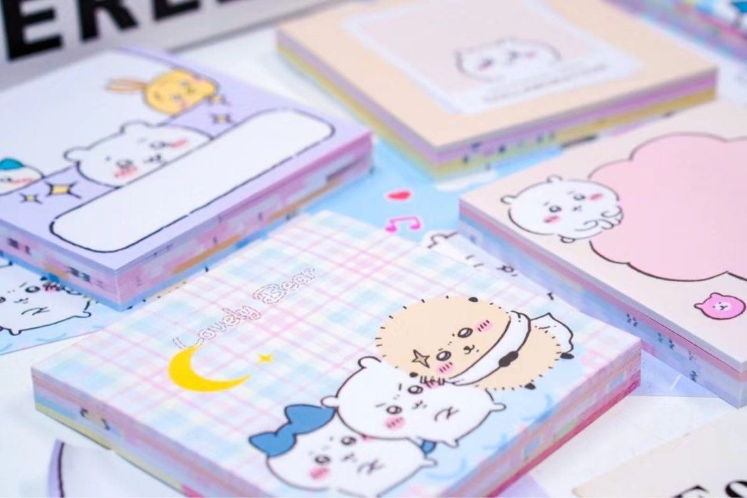 Chiikawa themed sticky notes, Hobbies & Toys, Stationery & Craft ...