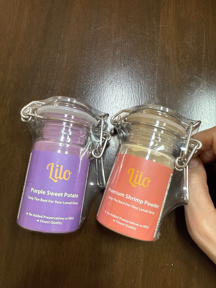 CLEARANCE! Lilo Shrimp Powder & Purple Sweet Potato Powder, Food ...