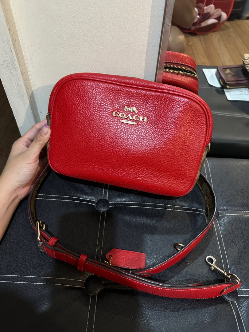 Coach Jamie Camera Bag in Gold/Electric Red - rare color (with tag and ...