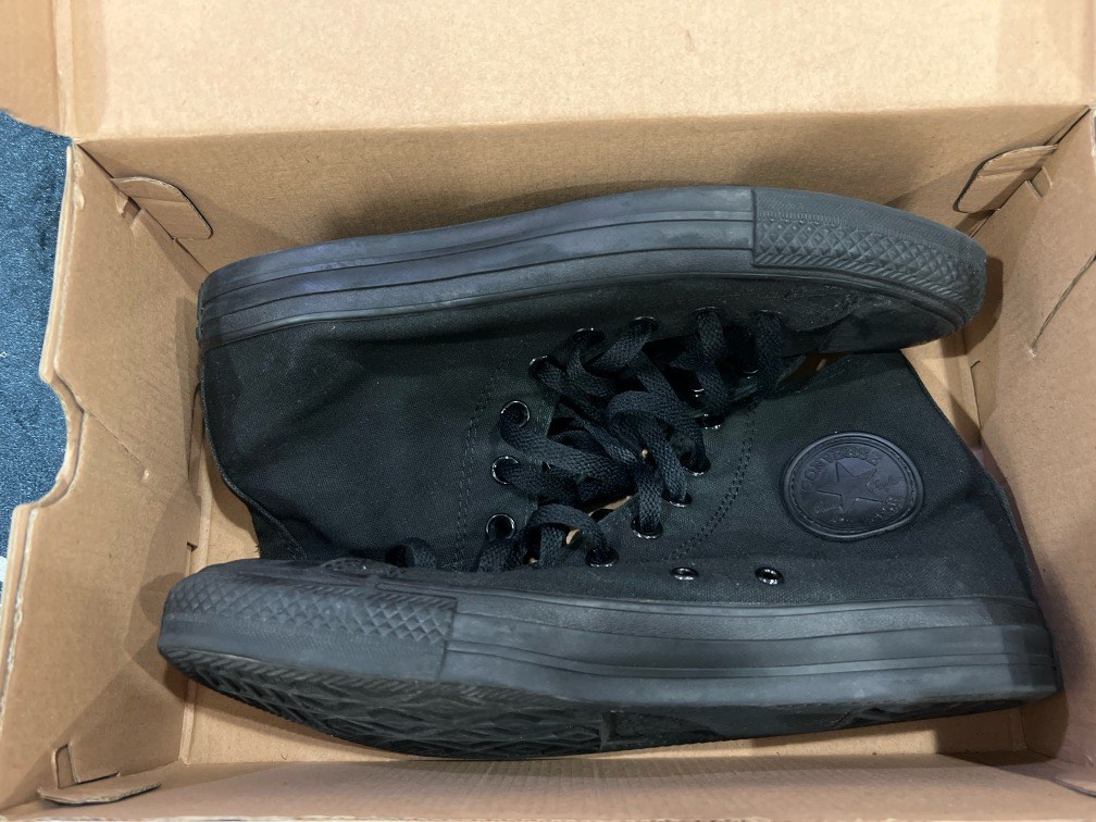 Converse All Star High Cut All Black, Men's Fashion, Footwear, Sneakers ...