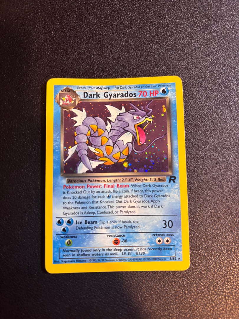 Dark gyarados 8/82 rocket, Hobbies & Toys, Memorabilia & Collectibles, Vintage Collectibles on ...