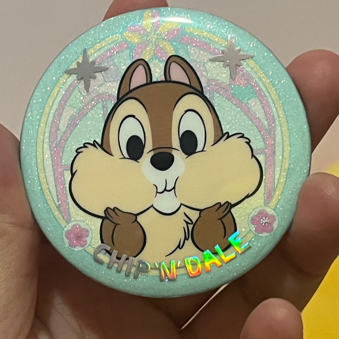 Disney authentic miniso blind box chip and dale badge shiny super ...