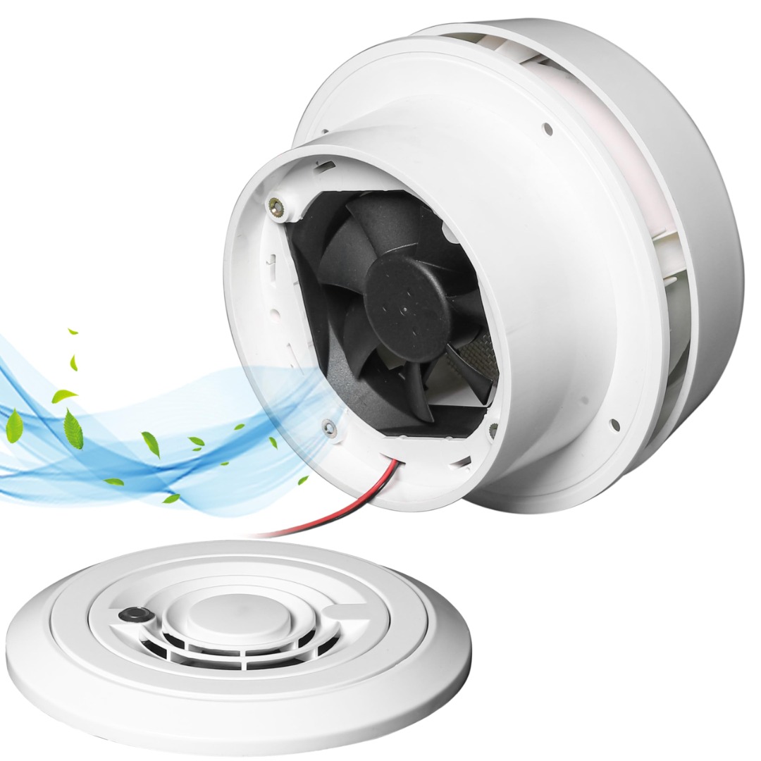 Exhaust Cooling Fan, 12V 60CFM RV Motorhome Roof Vent Ventilation ABS ...