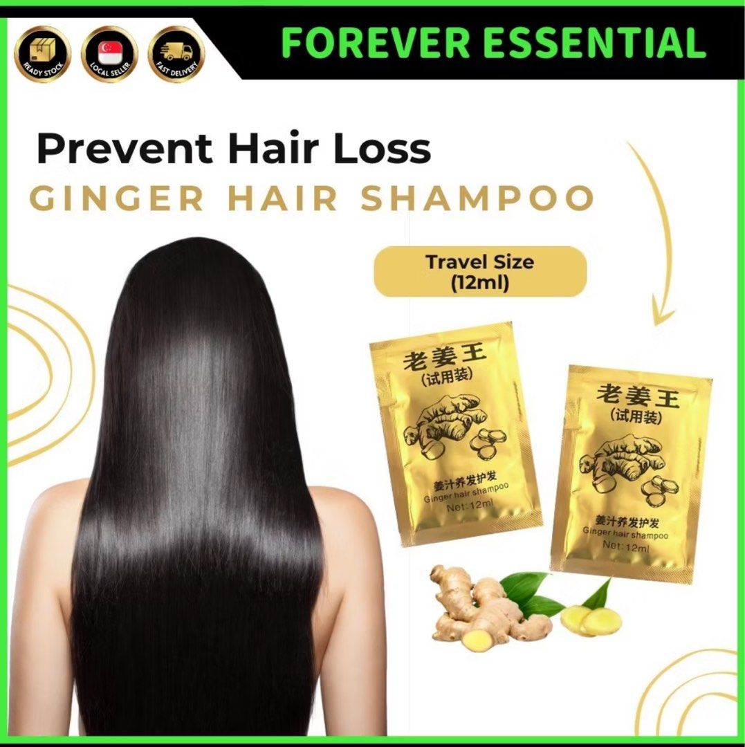 (FOREVER ESSENTIAL) Ginger King Hair Shampoo Trial Small Pack Sachet ...