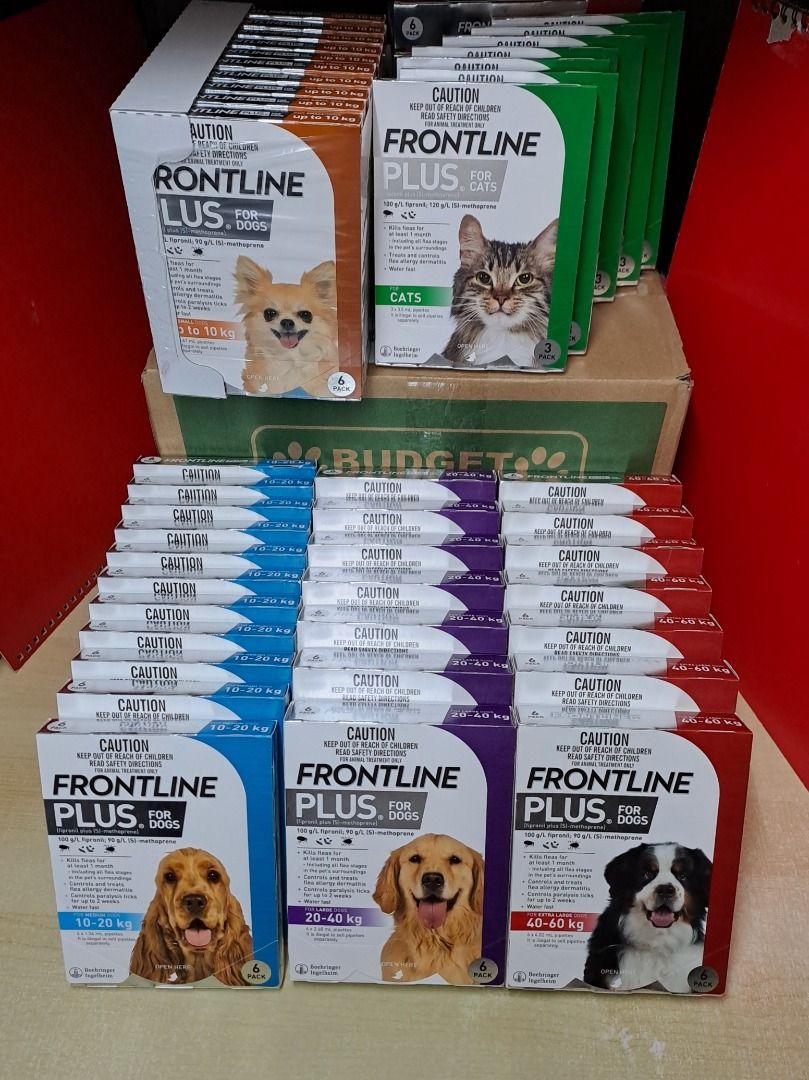 Frontline Plus for Cats 6 支装 & Dogs 6支装 , 寵物用品, 寵物家品及其他 - Carousell