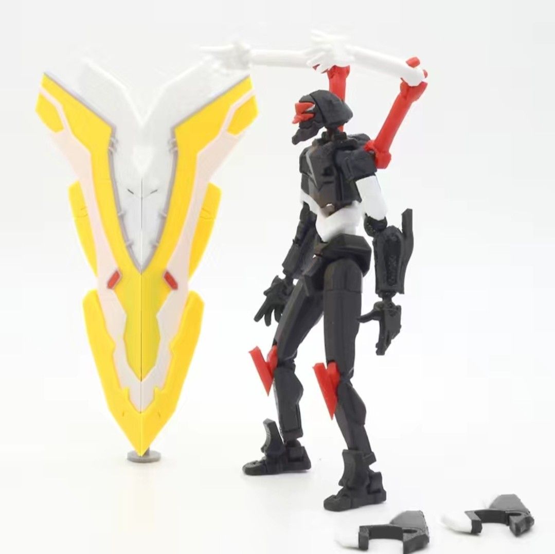 (IN) DIY Evangelion Inspired Eva-03 Dummy 13 (3D Printed) Action Figure ...