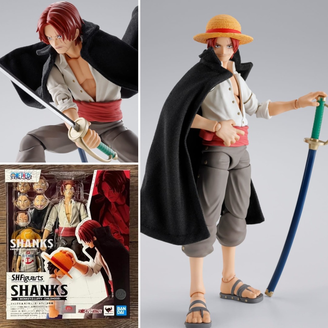 *in stock* SH Figuarts Shanks & Luffy (Kid Era) One Piece HK SHF ...