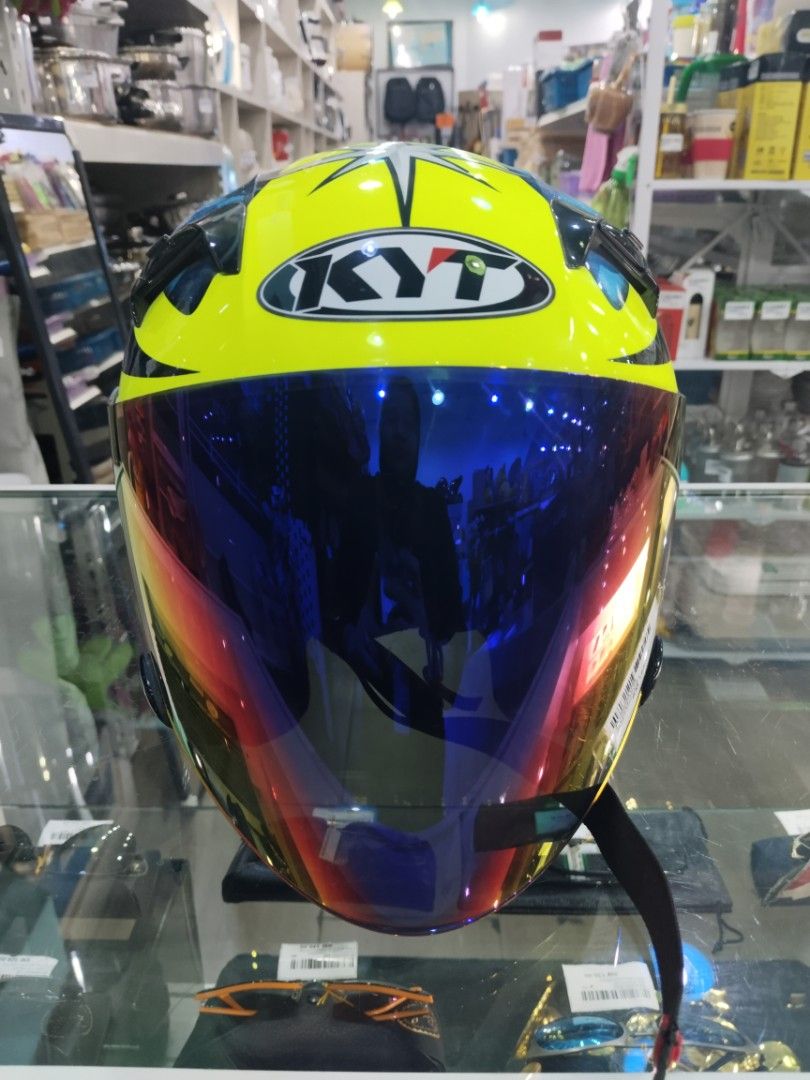 KYT STARLIFE OPEN FACE HELMET, Motorbikes on Carousell