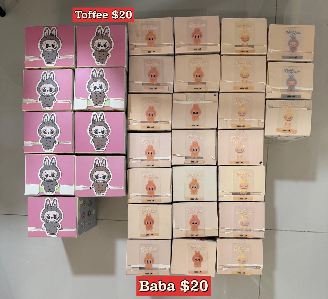 Labubu v1 n v2 BNIF Baba-20 Toffee-20 the rest-18, Hobbies & Toys, Toys ...