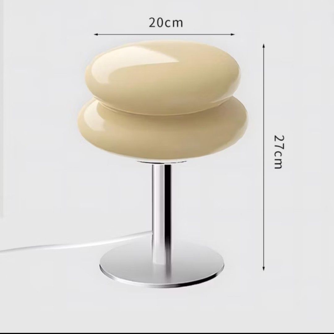 Mid-century style modern bedside table lamp Bauhaus design aesthetic ...