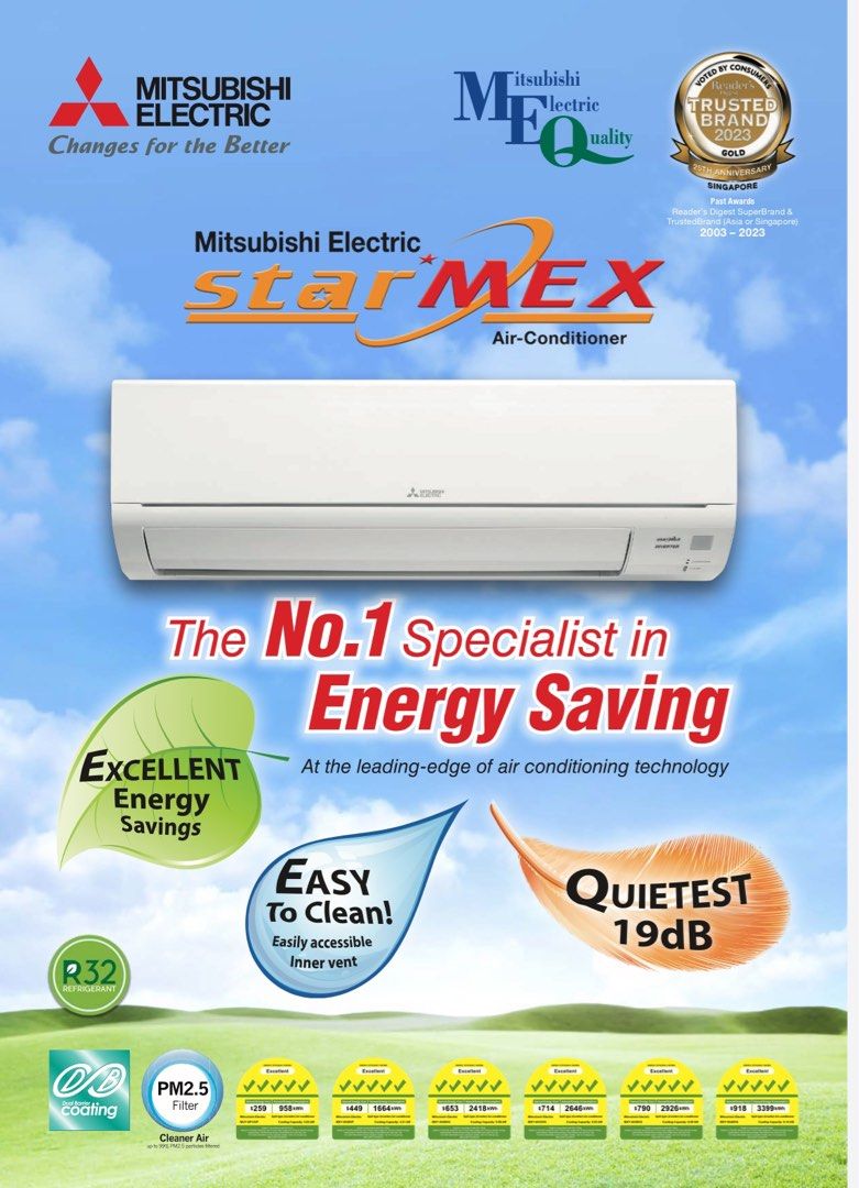 Mitsubishi Electric starmex (R32) system 4 : use back piping $3850 ...