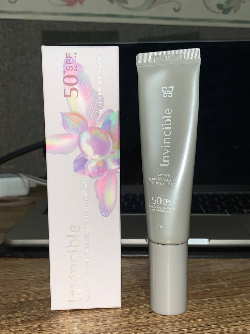 MOP - Invincible Nano Gel Capsule Sunscreen SPF 50+PA++++, Kesehatan ...
