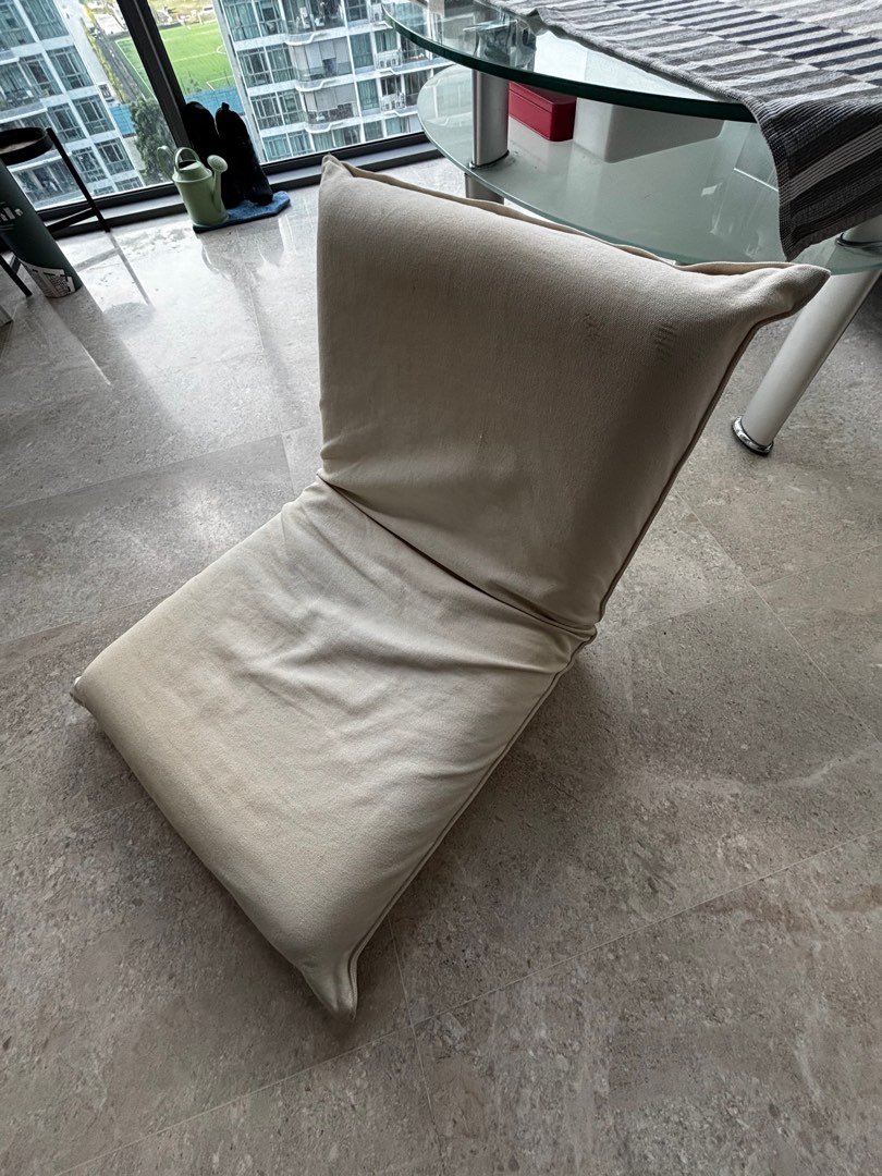 Muji Floor Chair Cotton Canvas, Furniture & Home Living, Furniture ...