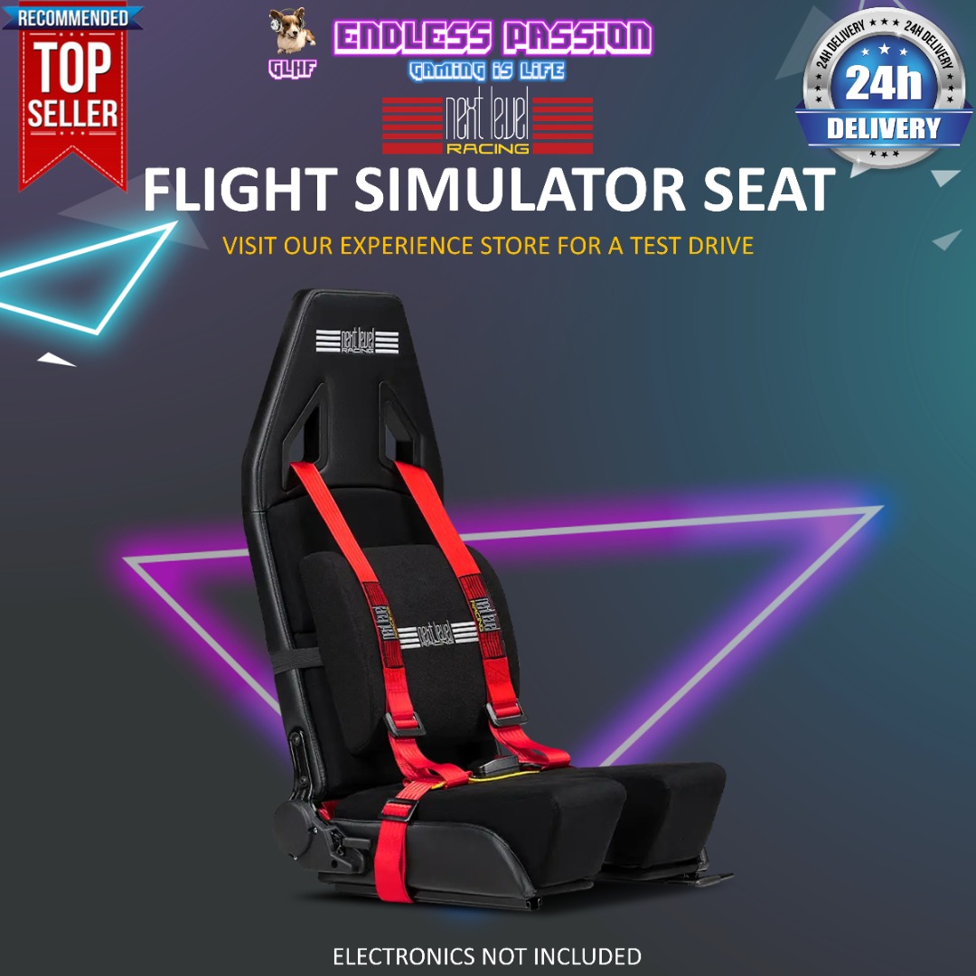 Next Level Racing Flight Simulator Seat (NLR-S030), Video Gaming, Video ...