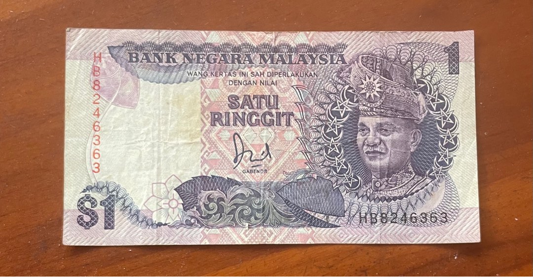 Old 1 ringgit Malaysia note, Hobbies & Toys, Collectibles & Memorabilia ...