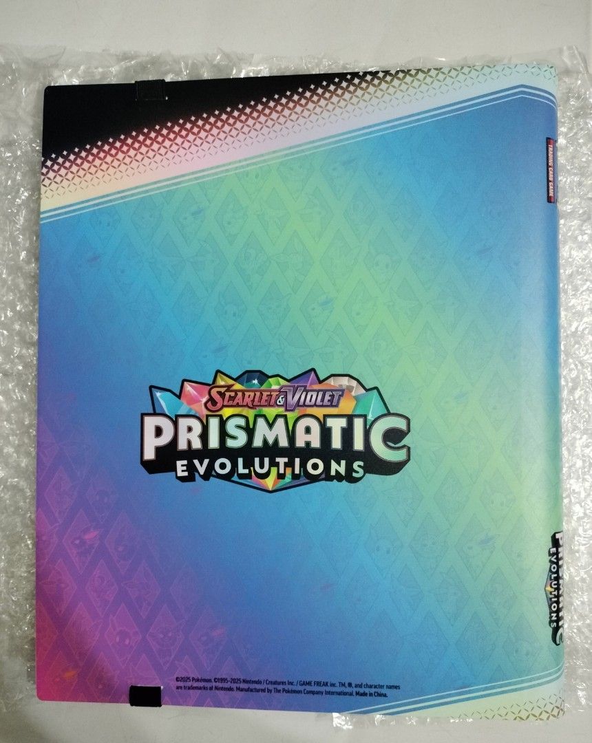 Pokemon TCG Scarlet Violet Prismatic Evolutions Binder / album Eevee ...