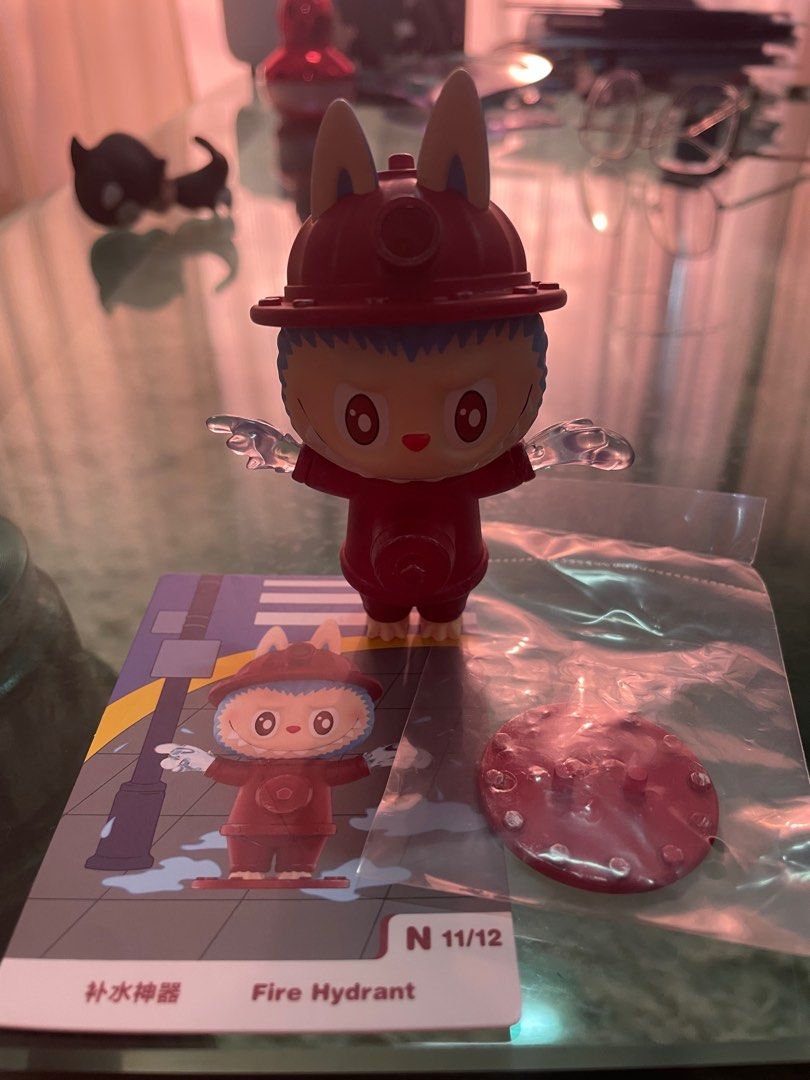 pop mart labubu (fire hydrant), Hobbies & Toys, Toys & Games on Carousell