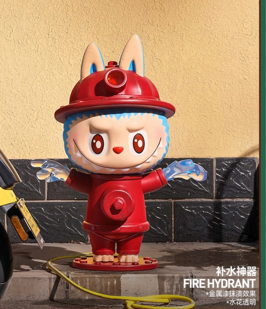 pop mart labubu (fire hydrant), Hobbies & Toys, Toys & Games on Carousell