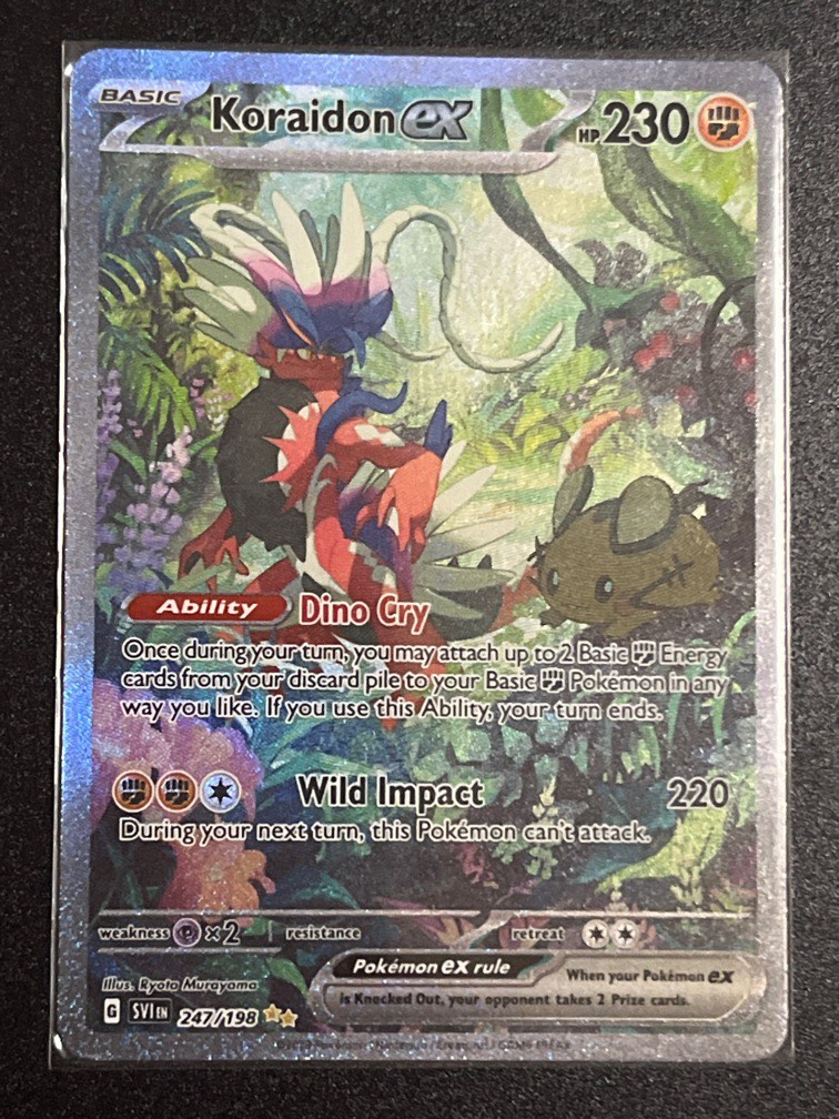 PTCG TCG Pokemon Card Koraidon Ex SIR dedenne, Hobbies & Toys, Toys ...