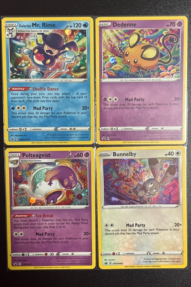 PTCG TCG Pokemon Card Tea Party Box Black Star Promo set, Hobbies & Toys, Toys & Games on Carousell