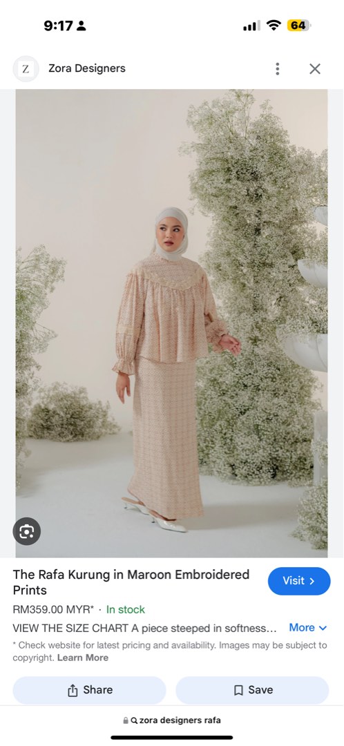 Zora Designers Rafa kurung in maroon, Women's Fashion, Muslimah Fashion ...