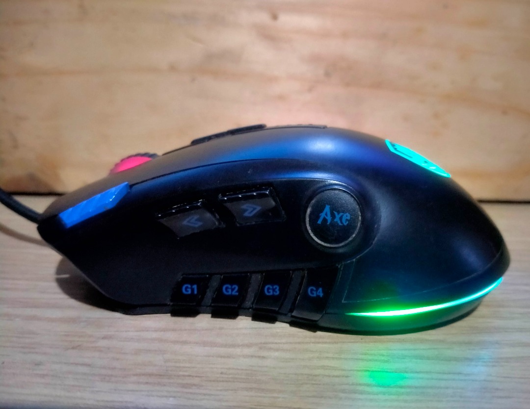 Sades AXE RGB Macro Gaming Mouse Original, Elektronik, Bagian Komputer & Aksesoris di Carousell