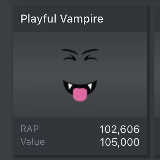 [selling] Roblox Limited Playful Vampire, Video Gaming, Gaming ...