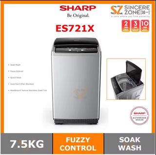Sharp Top Load 10kg Washing Machine, TV & Home Appliances, Washing ...