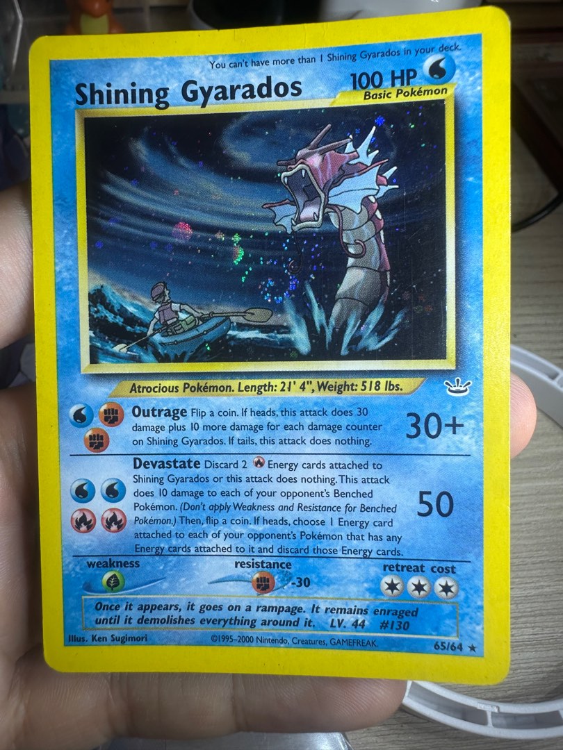 Shining Gyarados with Swirl Neo Pokemon, Hobbies & Toys, Toys & Games ...