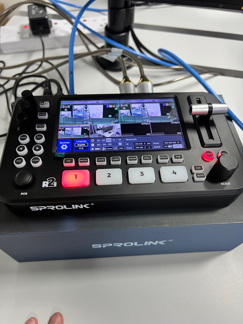 Sprolink Neolive R2 Plus video switcher, Photography, Video Cameras on Carousell