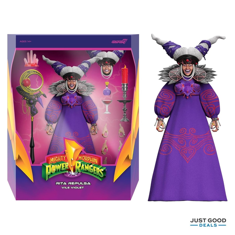 Super7 Ultimates Mighty Morphin Power Rangers Rita Repulsa (Vile Violet ...