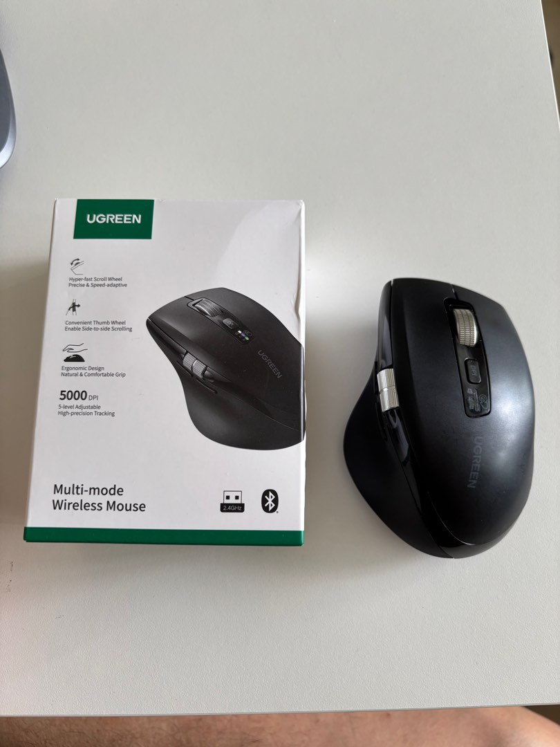 UGREEN hyper-fast scrolling wireless mouse Bluetooth, Computers & Tech ...