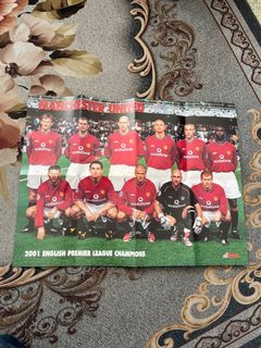 Vintage 1990s MANCHESTER UNITED MU Poster Framed Rare, Hobbies & Toys ...