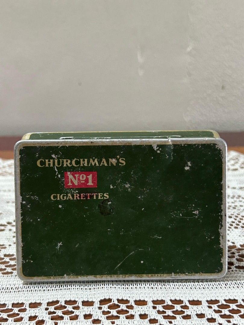 VINTAGE CHURCHMAN'S NO. 1 CIGARETTES WW2 TIN, Hobbies & Toys ...