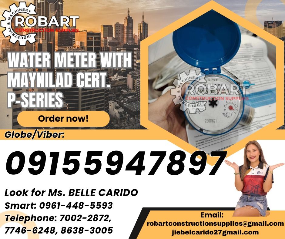 Water meter with maynilad cert., Commercial & Industrial, Industrial ...
