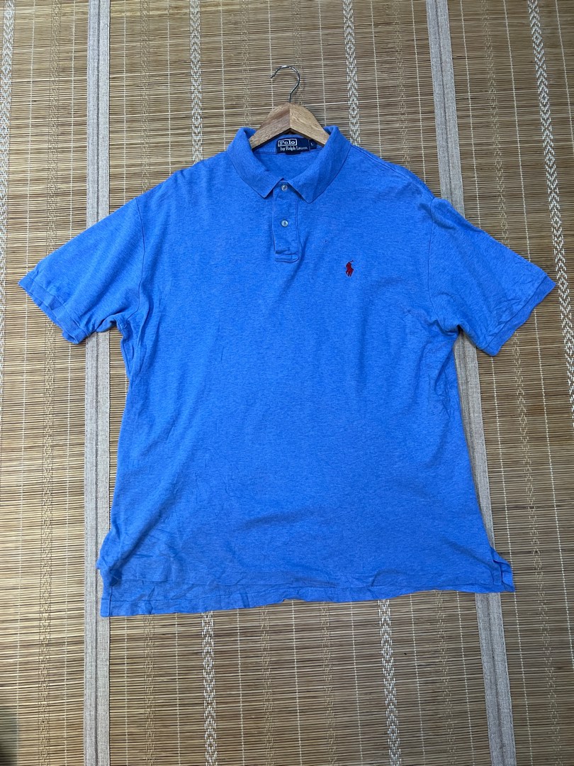 XL Polo Ralph Lauren Baby Blue Polo T-Shirt, Men's Fashion, Tops & Sets, Tshirts & Polo Shirts ...