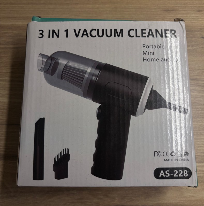 3 in 1 Vacuum Cleaner AS-228 Type C rechargeable Mini Vacuum, TV & Home ...