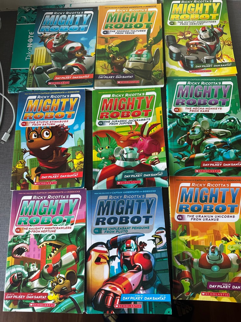 9 books of Mighty Robot, Hobbies & Toys, Books & Magazines, Children's Books on Carousell