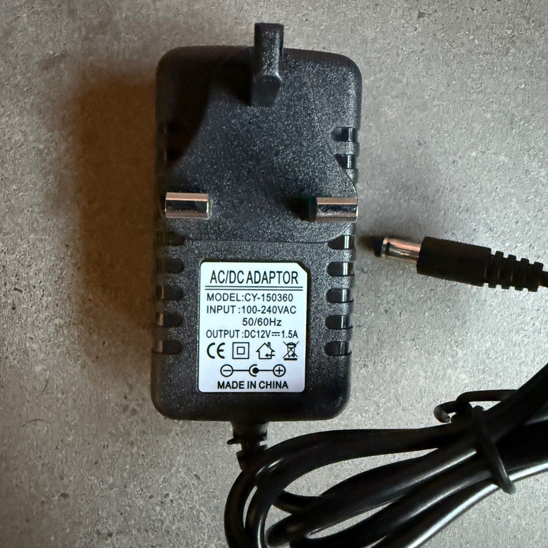 AC 100V-240V DC adapter 12V 1.5A Switching power supply UK plug DC 5 ...