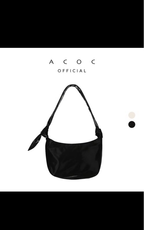 ACOC glossy half moon bag, Women's Fashion, Bags & Wallets, Cross-body ...