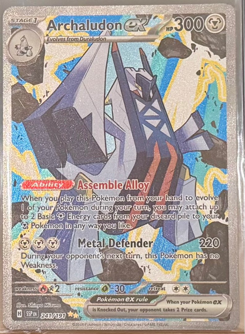 Archaludon ex SIR #241 [Surging Sparks] Pokemon card, Hobbies & Toys ...