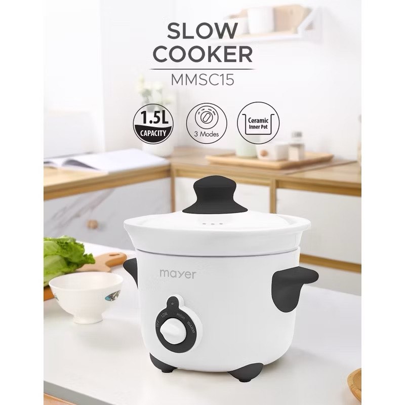 BRAND NEW Mayer Slow Cooker 1.5L BLACK, TV & Home Appliances, Kitchen ...