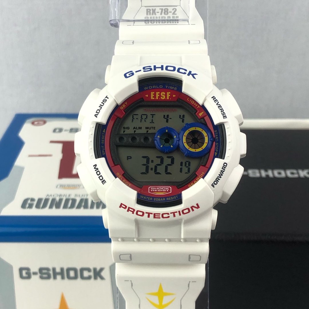 Casio G SHOCK x GUNDAM 35th Anniversary GD-100 RX-78, Men's Fashion ...