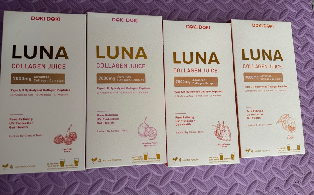 Doki Doki Luna collagen juice, Health & Nutrition, Health Supplements ...